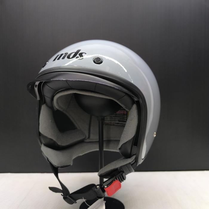 Jual Helm MDS Magnum Retro Classic Gorilla Grey Solid Original - M ...