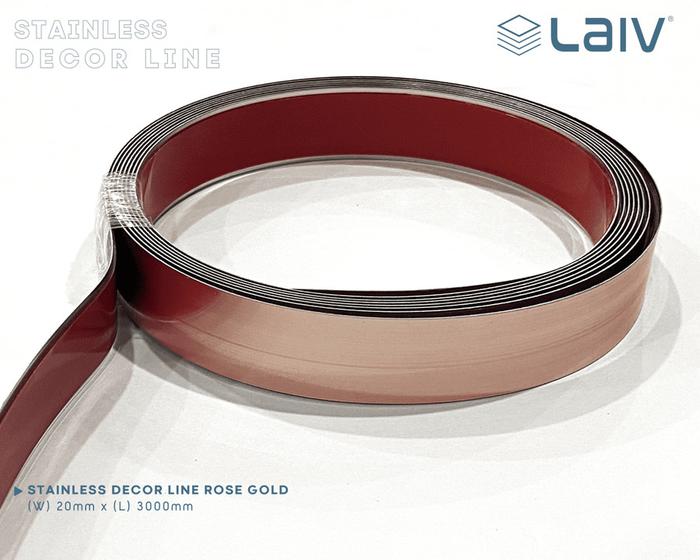 Promo [LAIV] List Plat Strip Mirror Stainless Steel List Strip Dinding ...
