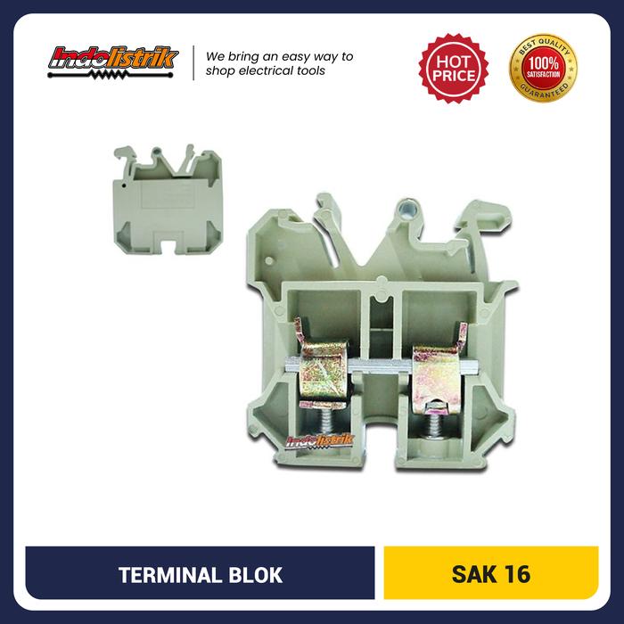 Promo Terminal Block / blok Kabel SAK 16 TAB(model Weidmuller ...