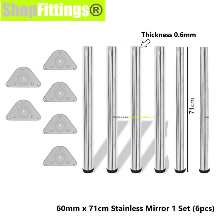 Jual Kaki Meja Bulat Besi Steel Table Leg Tubular Ø 2⅜" / 6cm ...