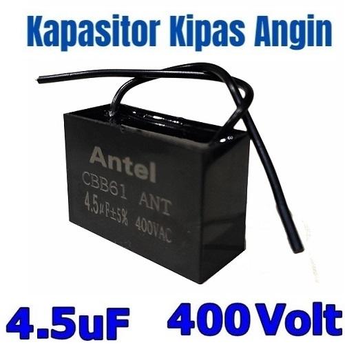 Jual Capacitor 4.5/400V AC Kotak Hitam Kapasitor Kipas Angin 4,5uf 400Volt - Kota Serang ...