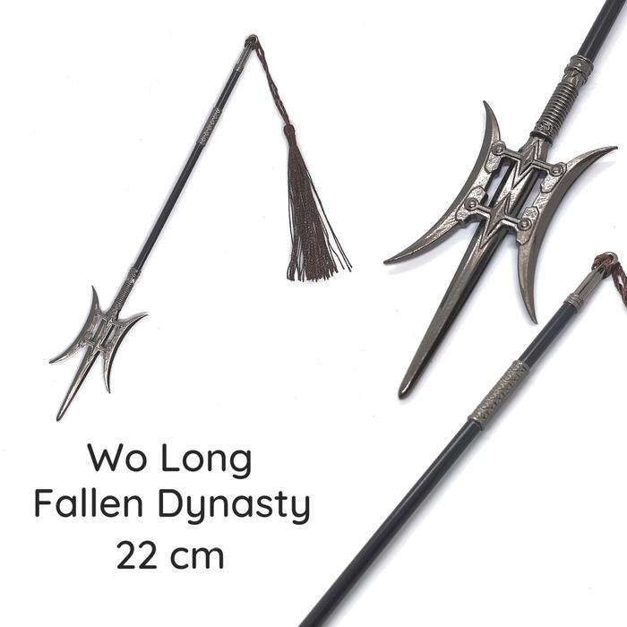 Jual Pajangan 22 cm halberd three kingdom lu bu double moon - 2 - Kota ...