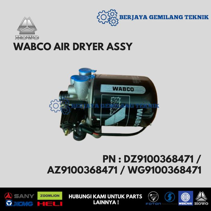 Jual Wabco Air Dryer Assy HOWO Sinotruk Shacman Foton DZ9100368471 ...