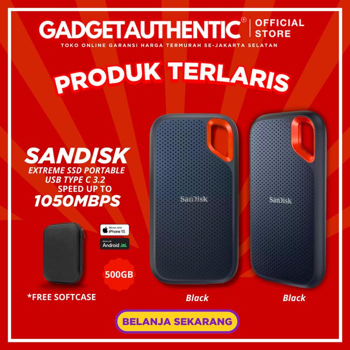 Jual SanDisk Extreme SSD Portable V2 2TB 1TB 500GB USB Type C External SSD - 500GB|E61|1050M ...