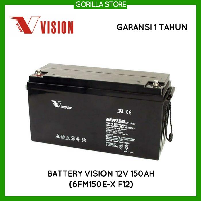 Jual Baterai Aki VRLA AGM Vision 6FM150E-X 12V 150AH - Jakarta Pusat ...