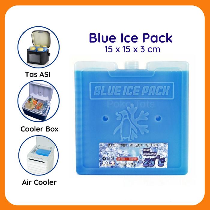 Jual Cool Ice Gel Blue Ice Pack Bata Icepack Kotak Cooler Box - Slim ...