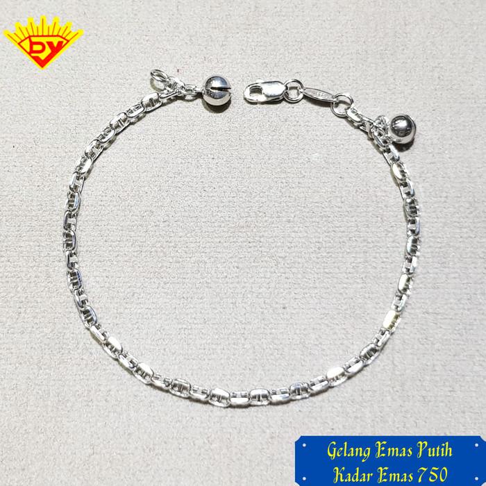 Jual Gelang Rantai Emas Putih 02 Kadar Emas 750 - Jakarta Pusat - TOKO ...