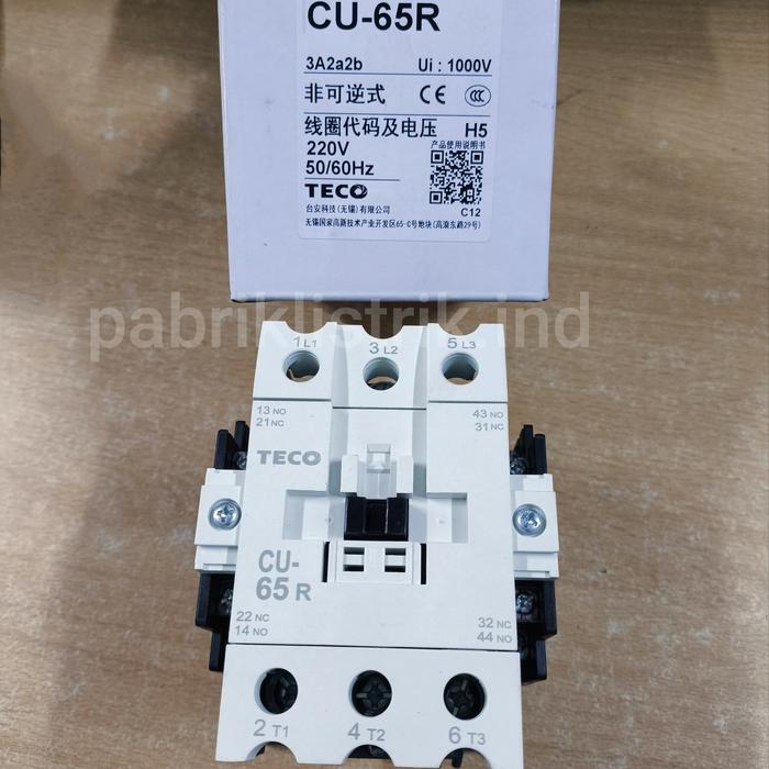 Jual contactor CN 65 CN65 coil 220V 48V 380V 24V TAIAN TECO ori CU65 CU ...