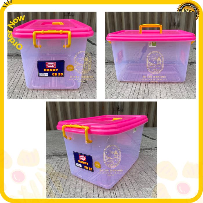 Jual KONTAINER BOX PLASTIK CONTAINER BOX PENYIMPANAN BARANG SIZE 25 30 ...