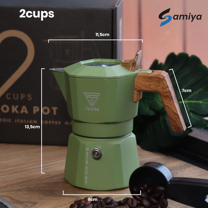 Jual vesper premium moka pot klasik kopi espresso / the legend of ...