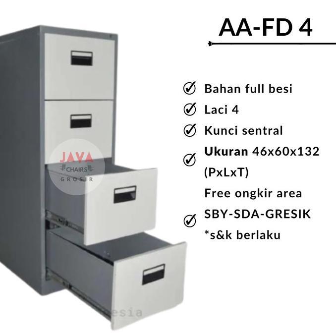 Jual Lemari Arsip Besi Metal Filling Cabinet Drawer Lemari Dokumen Rak ...