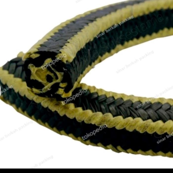 Jual Gland Packing Tiger PTFE / GRAPHITE FIBER AND ARAMID FIBER 3mm x ...