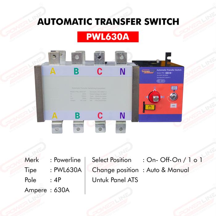 Jual COS Motorized | Change Over Switch Motor Panel Untuk ATS - 630A 4P ...
