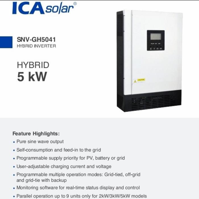 Jual Hybrid Inverter ICA SOLAR 5KW 48V 5000Watt - Jakarta Barat ...