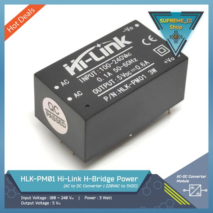 Jual HLK-PM12 HLK-PM01 HLK-PM03 Hi-Link H-Bridge Power Supply AC-DC ...