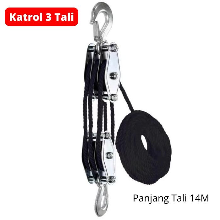 Promo Derek Pengangkat Manual dengan Katrol Tangan 18 Meter Untuk ...