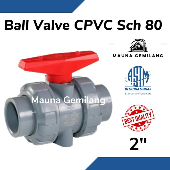Jual True Union Ball Valve CPVC / EPDM Socket ANSI Size 2 Inch ...