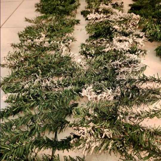 Jual Garland Natal Jumbo 2m Dekorasi Daun Lingkar Kawat Pinus Ceri ...