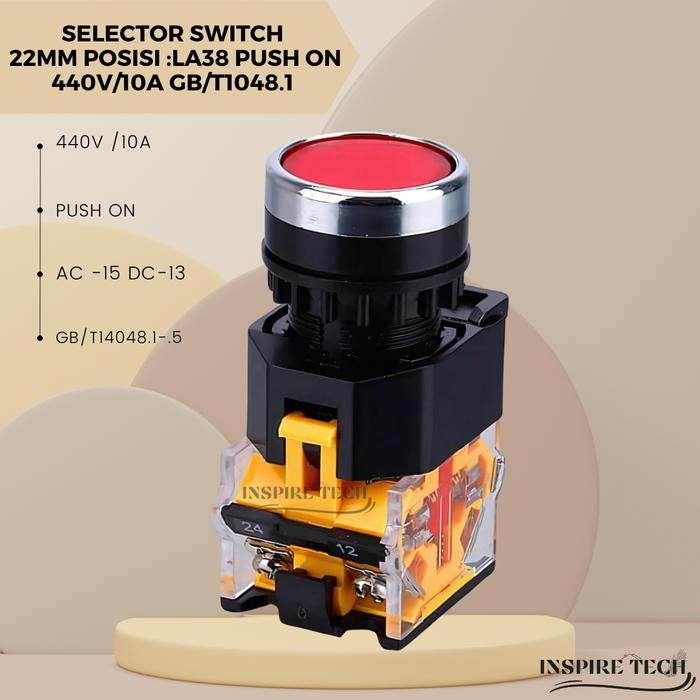 Promo SELECTOR SWITCH 22MM POSISI LA38/ (203209B) PUSH ON 440V/10A AC-15 DC-13 - Jakarta Barat ...