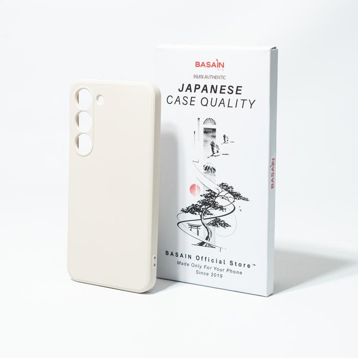 Jual BASAIN Casing Untuk S24 FE Candy Silicone Case - Broken White ...