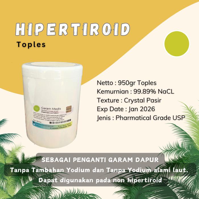 Jual Garam Medis Steril - Terapi Anosmia Tiroid Hipertiroid Luka ...