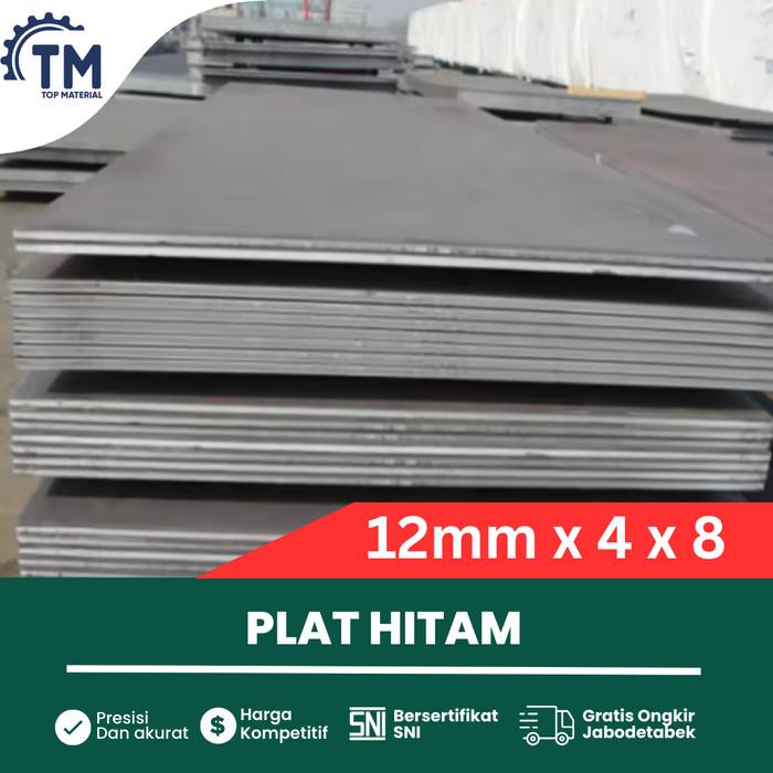 Jual Plat Besi Hitam/Ezer/Eser 12mm x 4x8 Feet / 1200x2400 mm / 120x240 ...