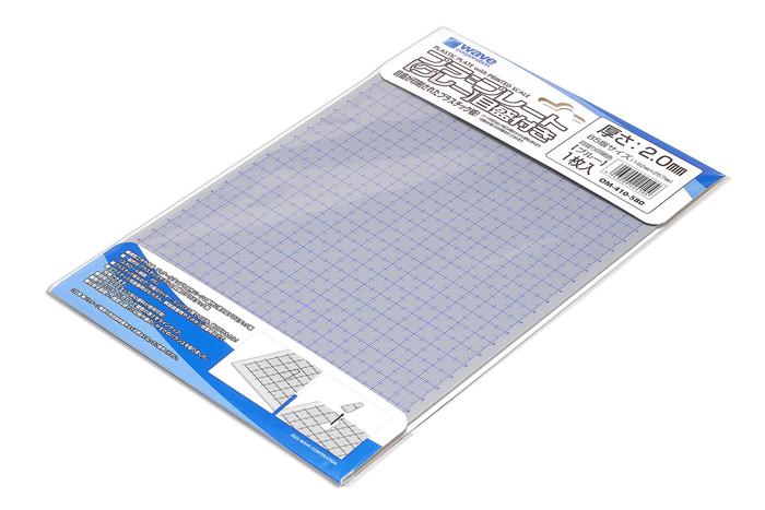 Jual Wave Plastic Plate Plaplate Grey with Printed Scale - 2mm Blue ...