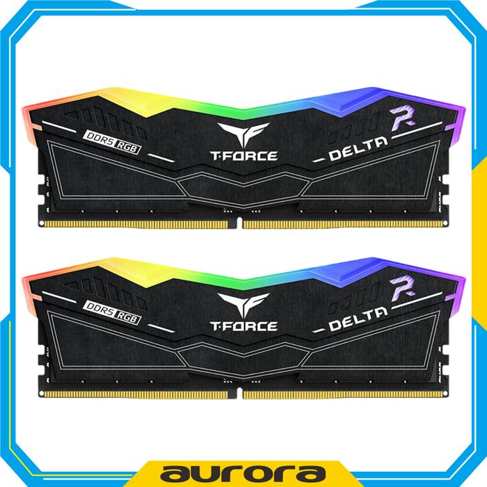 Jual Team T-Force Delta RGB DDR5 32GB Kit (2x16GB) PC 6400MHz Black ...