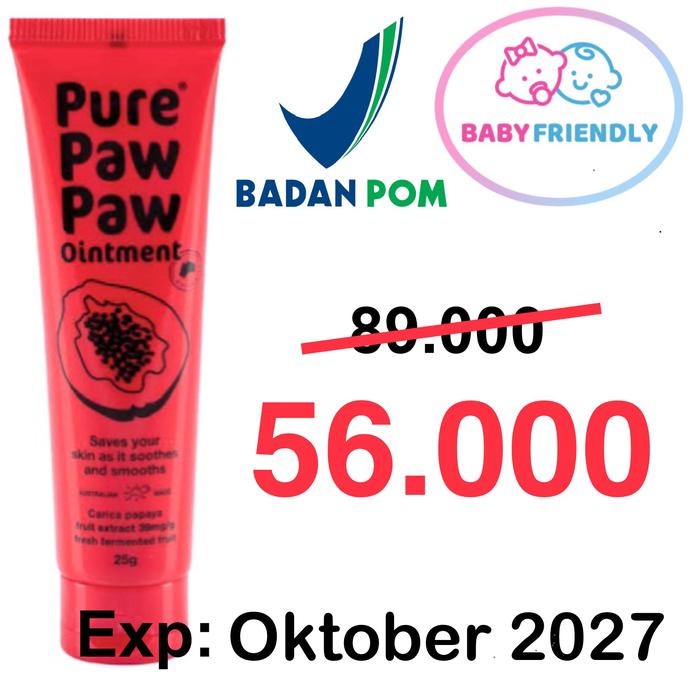 Jual Pure Paw Paw Ointment 25g 25gr || Bukan Lucas Papaw Ointment ...