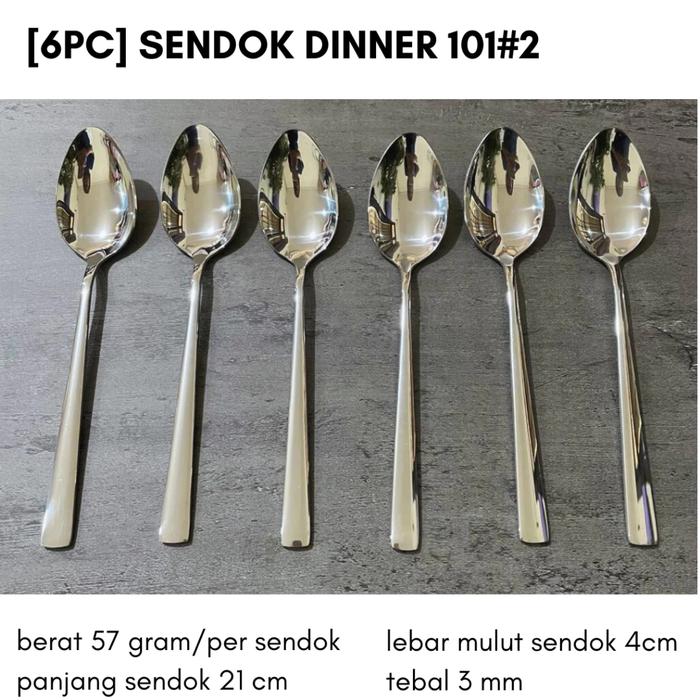 Jual [6pc] Sendok Garpu Hotel Resto Cafe Stainless Tebal Premium Dinner ...