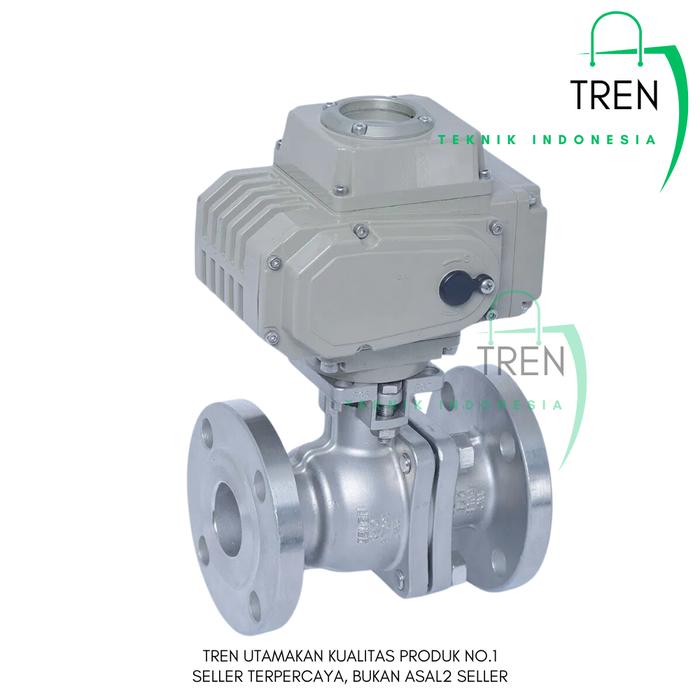 Jual Motorized Electric Actuator On Off Ball Valve WCB Flange JIS 10K 3 Inch - AC 220 - Jakarta ...