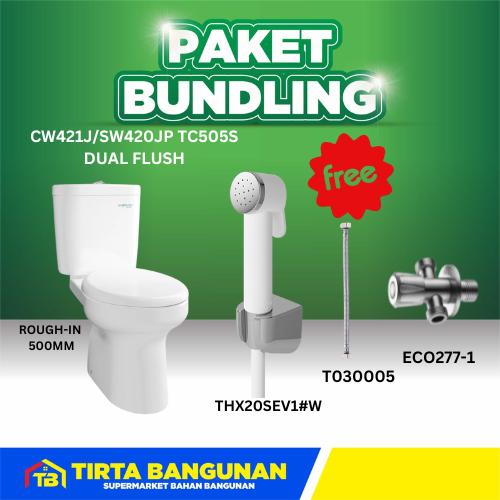 Promo TOTO CW421J/SW420JP TOILET/ CLOSET DUDUK/ WC FREE JET SHOWER ...