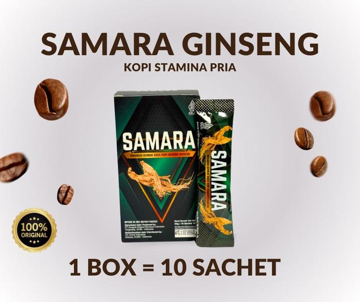 Promo SAMARA GINSENG 1 Box 10 Sachet Minuman Stamina Kuat Tahan lama ...