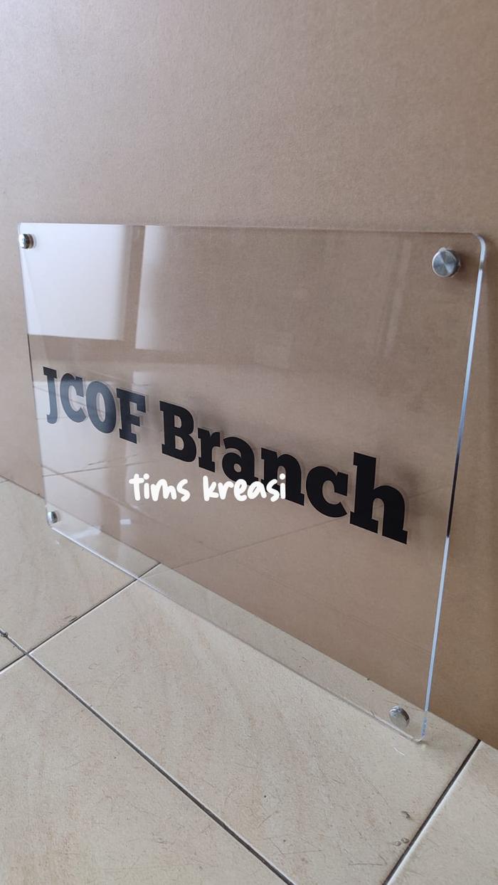 Jual Plang Nama PT | Papan Nama Usaha | Plang Akrilik | Signage Akrilik ...