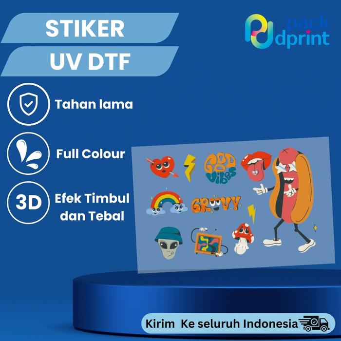 Jual Cetak Stiker UV DTF Timbul | Stiker UV DTF Custom - Jakarta Barat ...