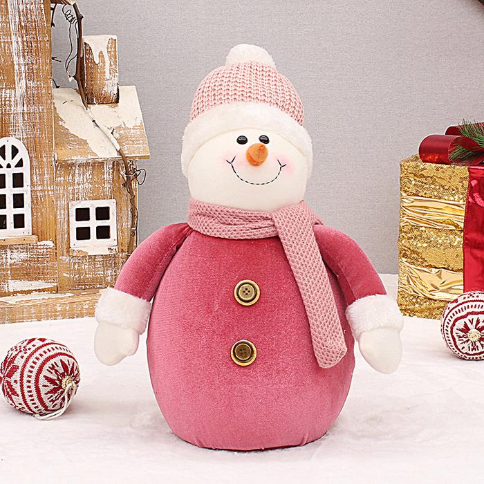 Jual Boneka Snowman Ornamen Natal / Christmas Decorations 2115 - Pink ...