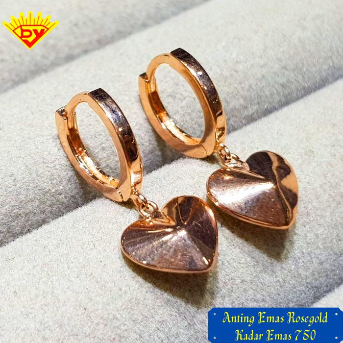 Jual Anting Emas Rosegold 024 Kadar Emas 750 - Jakarta Pusat - TOKO MAS ...