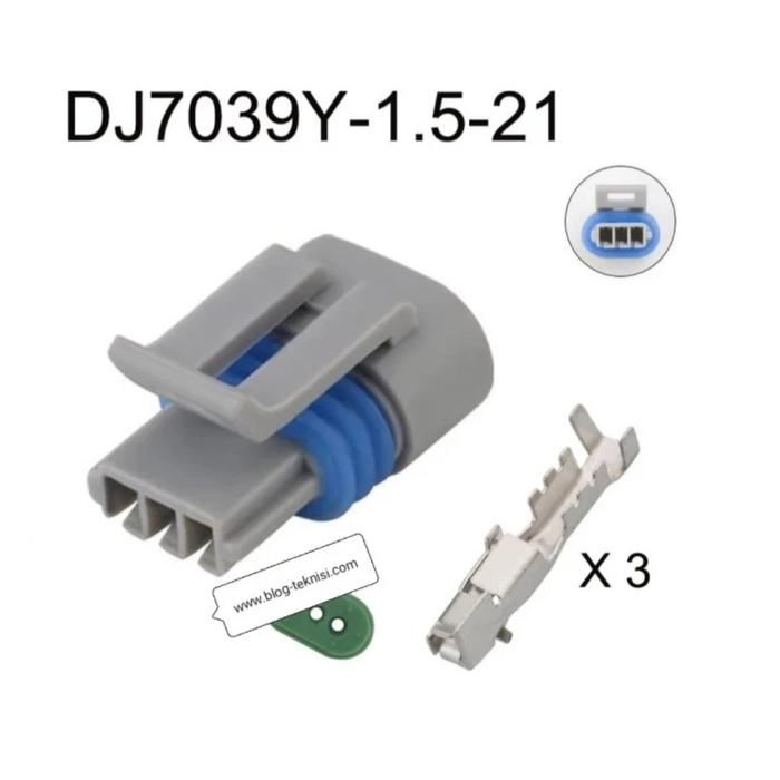 Jual Delphi 3 Way Female Metri-Pack 150 Series Sensor Connector ...