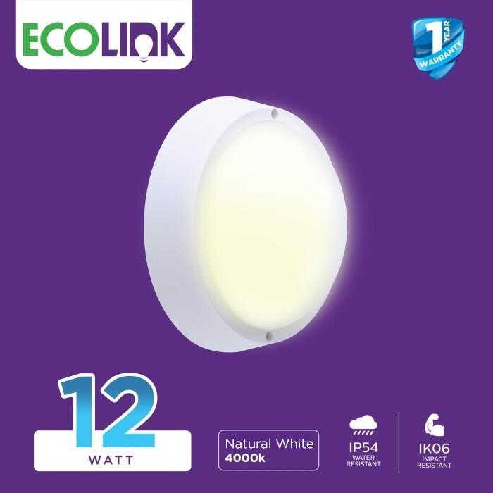 Jual ECOLINK LAMPU LED BULKHEAD 12W PUTIH NATURAL 4000K - Jakarta Barat ...