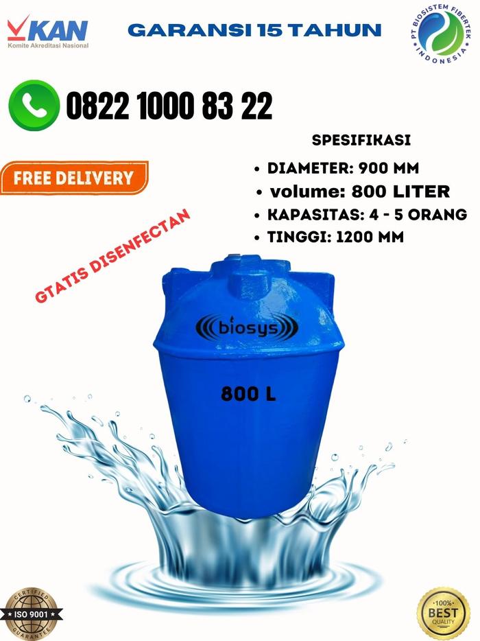 Jual Bio Septic Tank BIOSYS, Tipe Eco 800 liter, biofil, biosung ...