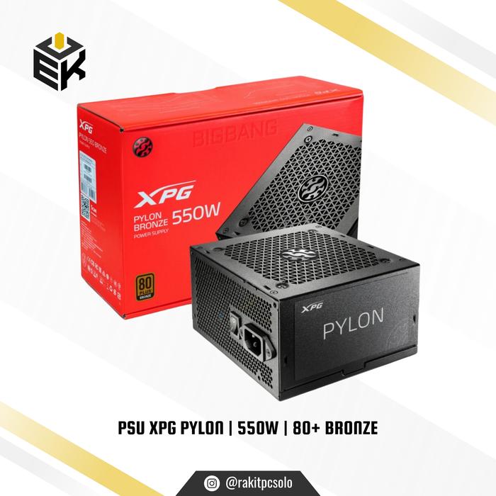 Jual Adata XPG Pylon 550W 80+ Bronze 550 Watt ATX PSU Power Supply Unit ...