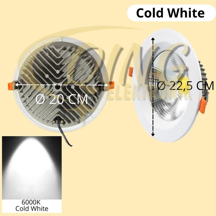 Promo Lampu COB Spot Light Lampu Sorot LED Ceiling Plafon Putih - COLD ...