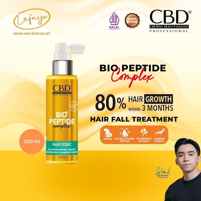 Promo CBD BIO+ PEPTIDE Complex Tonic - Tonik Rambut Rontok 100ml ...