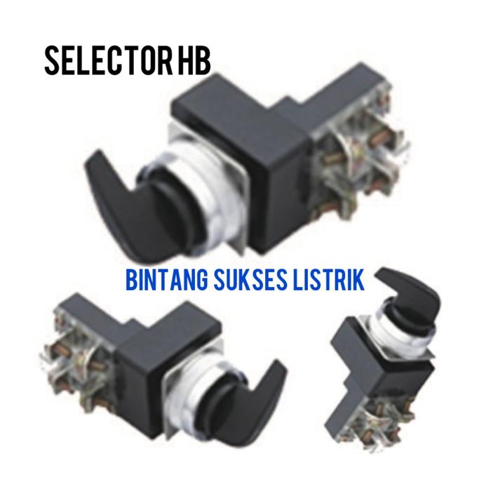 Jual ORIGINAL Selector switch 2 Position 3 posisi stay put HB-3011X 1NO ...