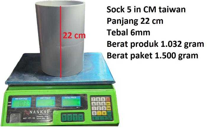 Jual Socket 5" sambungan pipa sock sok union fitting PVC 5 in inci inch ...