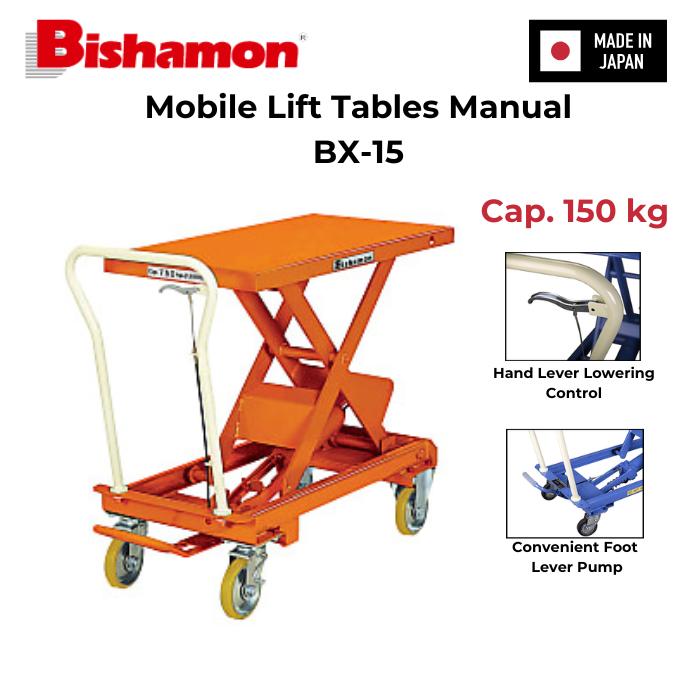 Jual Bishamon BX - 15 / BX - 25 / BX - 50 / BX - 75 - Mobile Lift Table ...