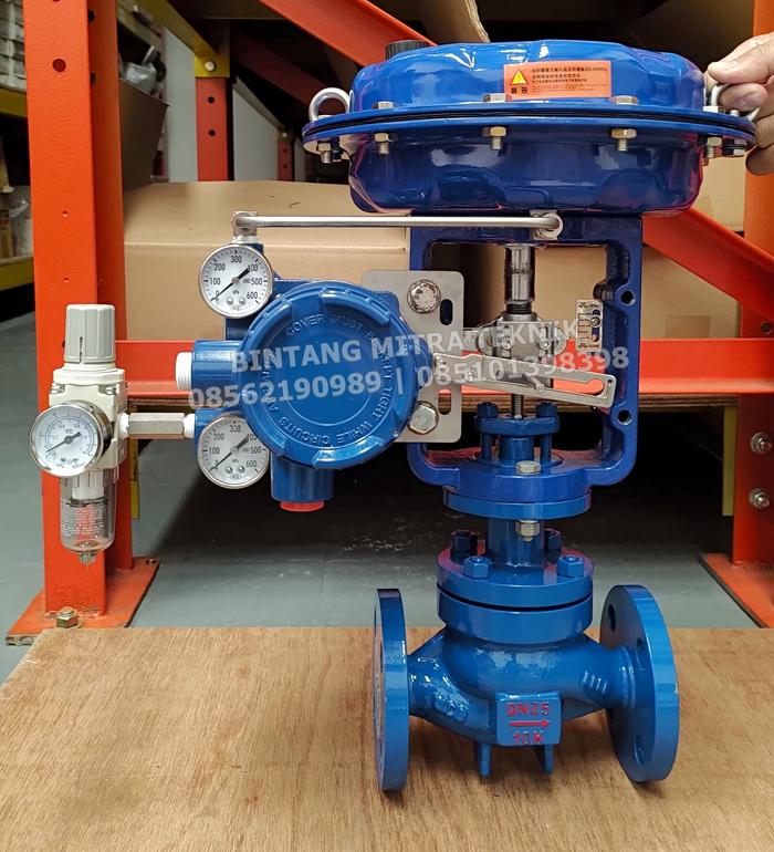 Jual DIAPHRAGM CONTROL VALVE DN25 JIS10K 1" POSITIONER AZBIL AVP300 ...