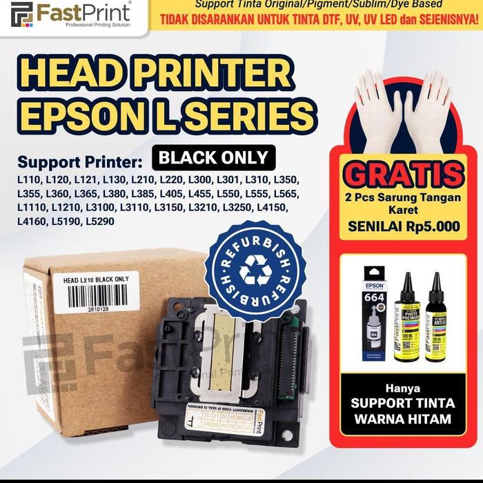 Jual Printhead Epson L120 L121 L360 L3110 L210 L1110 Tester - Color ...