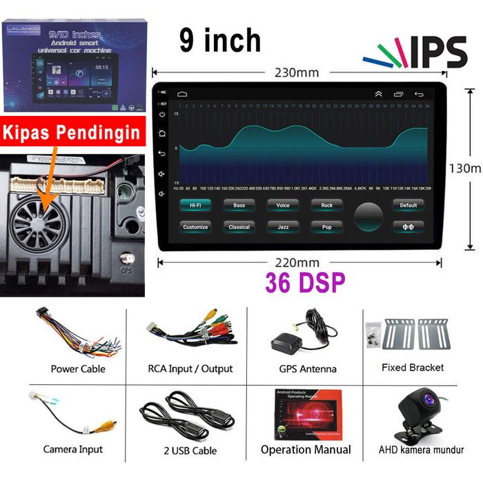 Jual 【Ada Kipas Pendingin】9 Inch 6G+64G Android 13 Head Unit Untuk Honda Brio/Mobilio/Brv 2016 ...