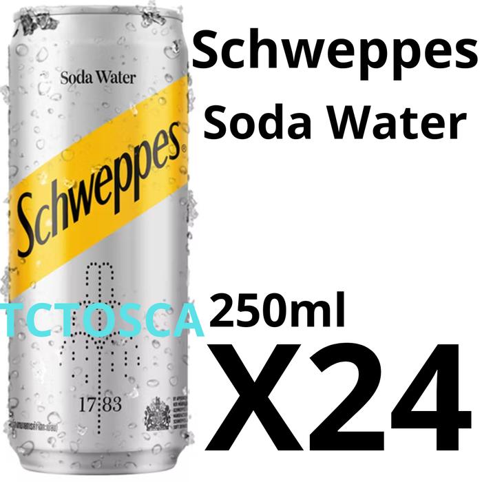 Promo Schweppes Soda Water 330ml / Air Soda / Polaris Soda Water 330ml ...